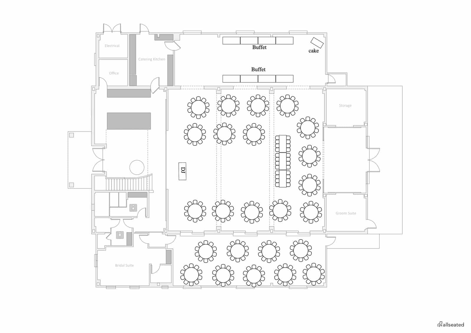 Reception Floor plans | The Nest at Ruth Farms